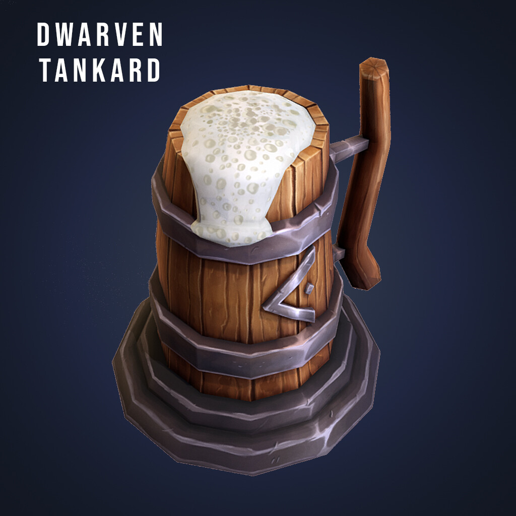 ArtStation - Stylised Tankard Handpainted