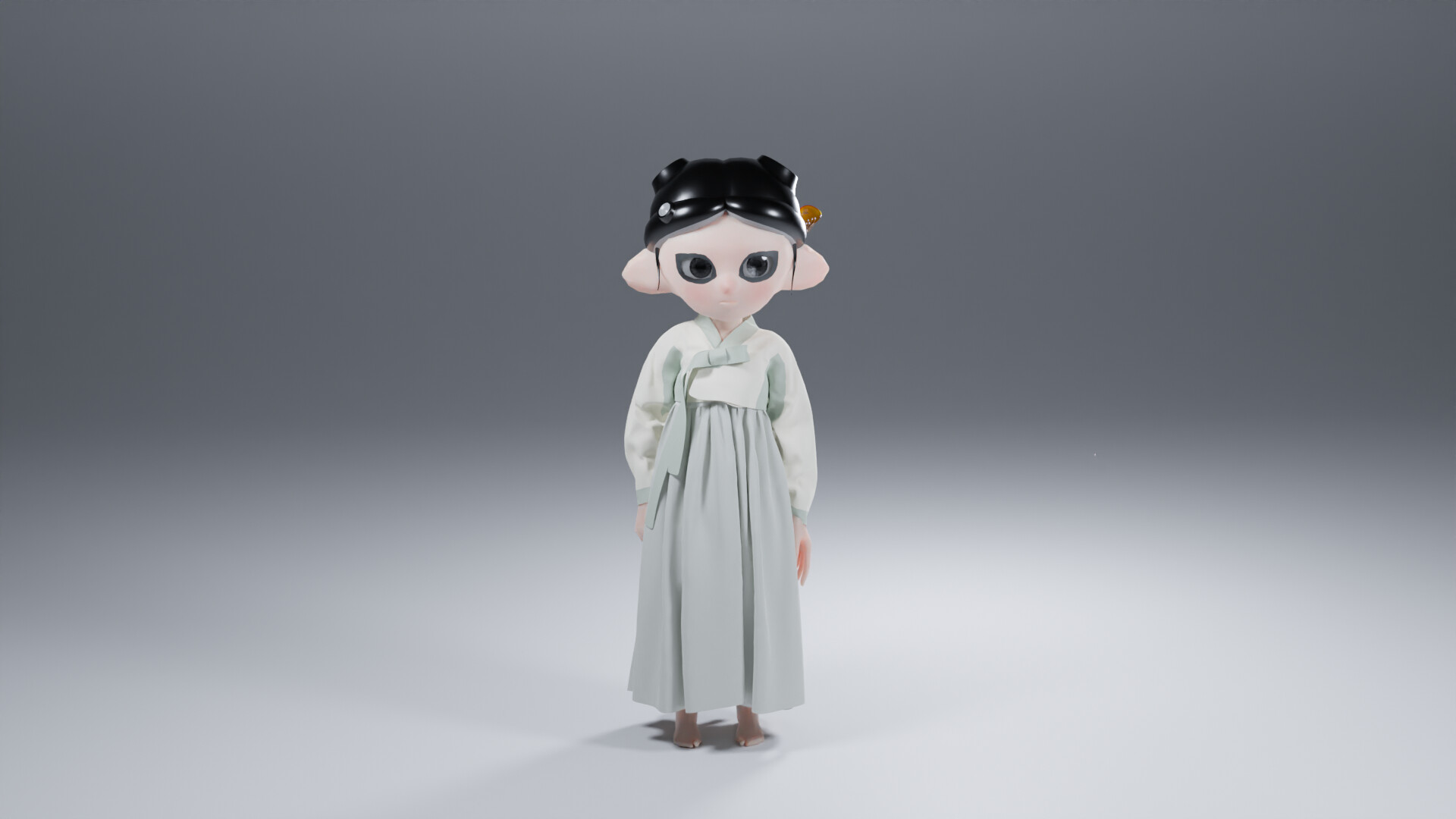 ArtStation - Octoling Hanbok - Blender Splatoon Animation