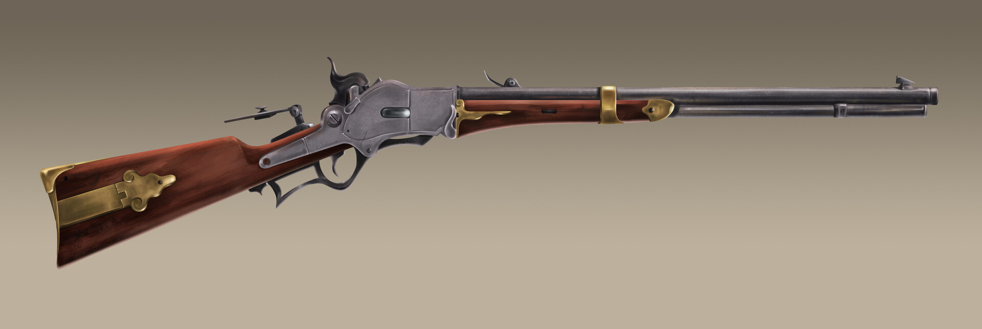 ArtStation - Rifle with process