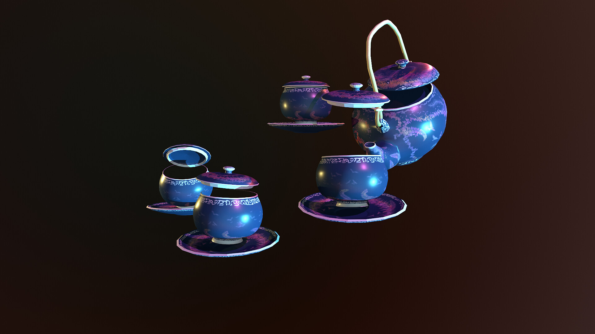 ArtStation - Galaxy Tea Set