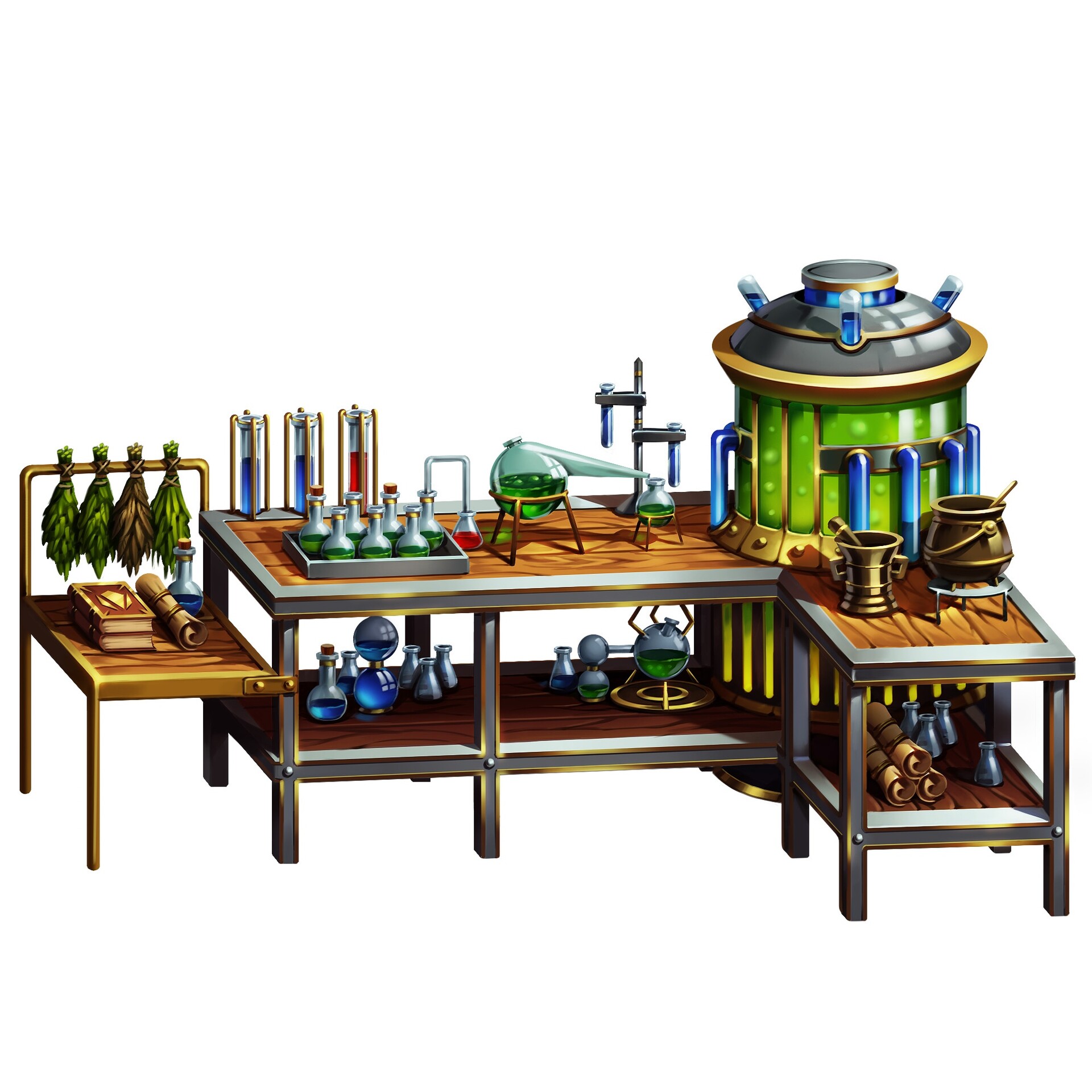 ArtStation - Evolution of alchemical workbenches