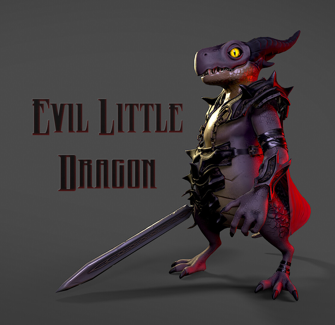 ArtStation - Evil Little Dragon