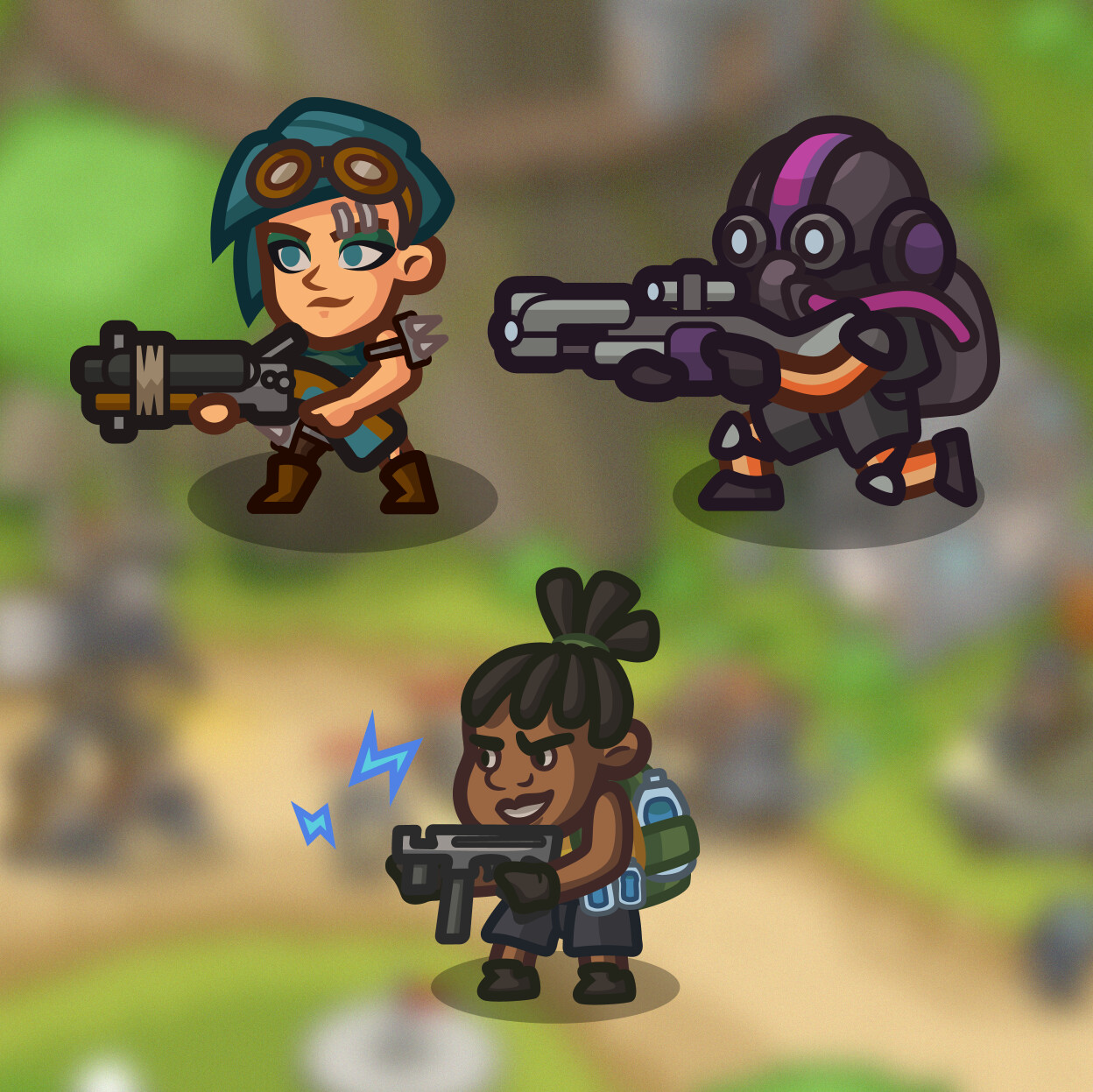 ArtStation - Camp Defense & WW Defense characters