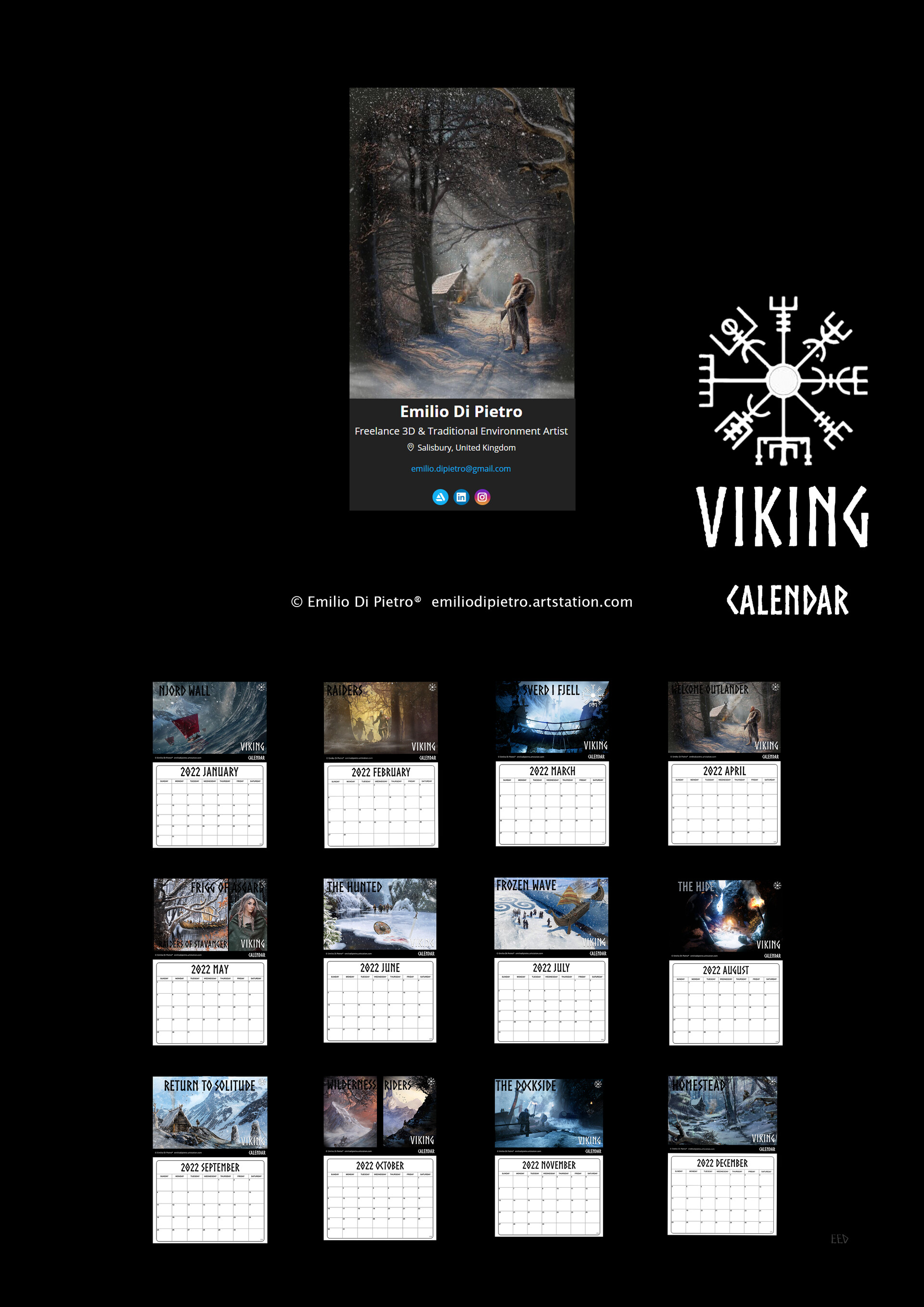 ArtStation - CALENDAR | VIKINGS | FOR YOUR USE :)