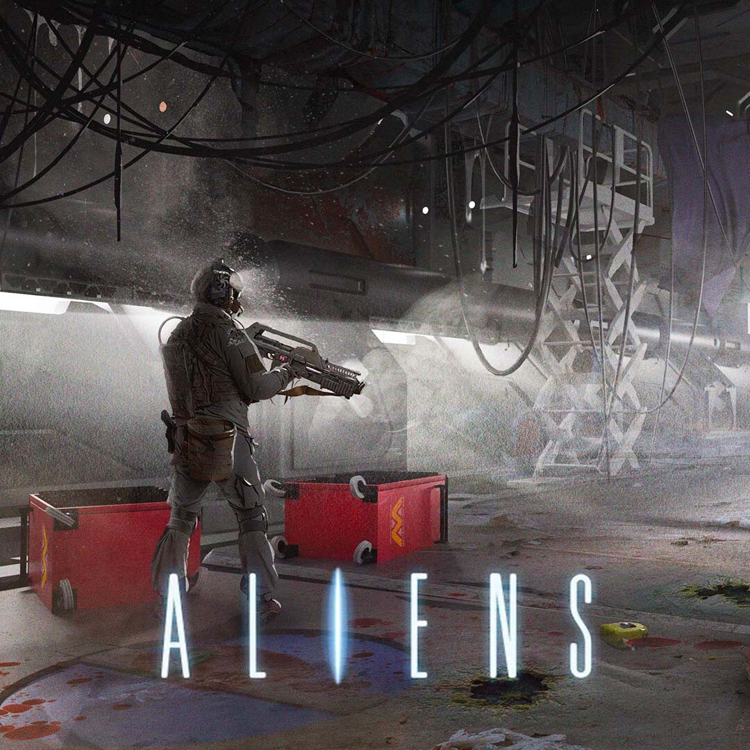 ArtStation - Aliens's Tribute - Easter eggs corridor