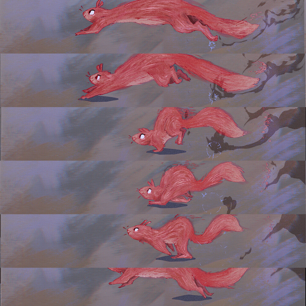 ArtStation - Little animation of a squirrel