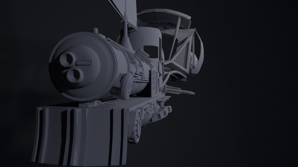 ArtStation - Steam Engine- Sand Skiff