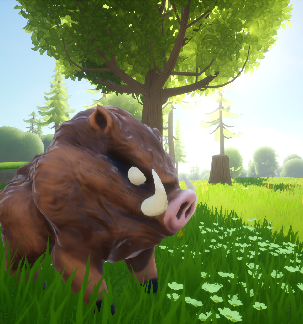 ArtStation - Project: NUNA - Stylized Boar