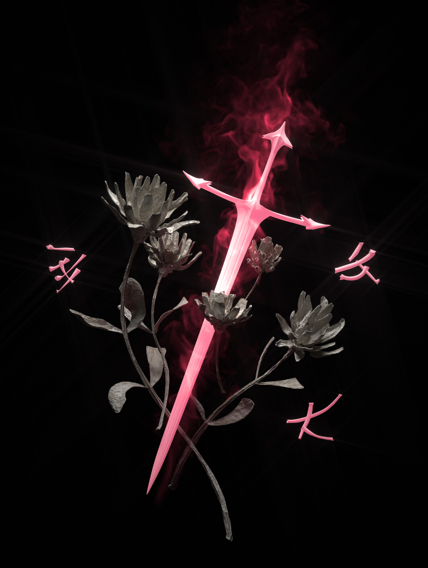 ArtStation - Dagger&Flowers&Symbols - 2021