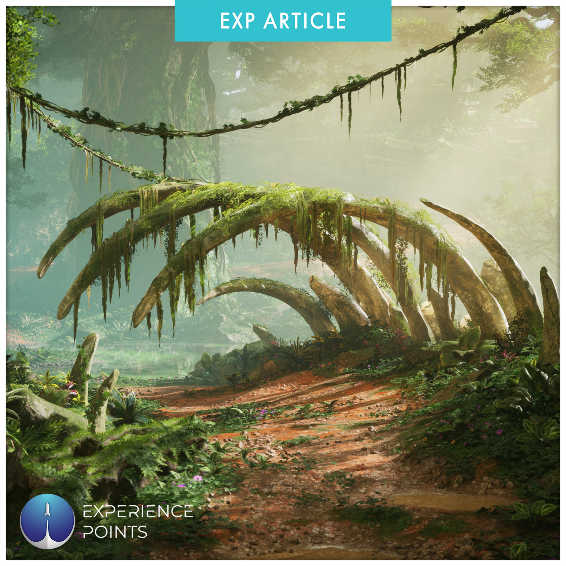 ArtStation - Experience Points Article - Overgrown Jungle Path