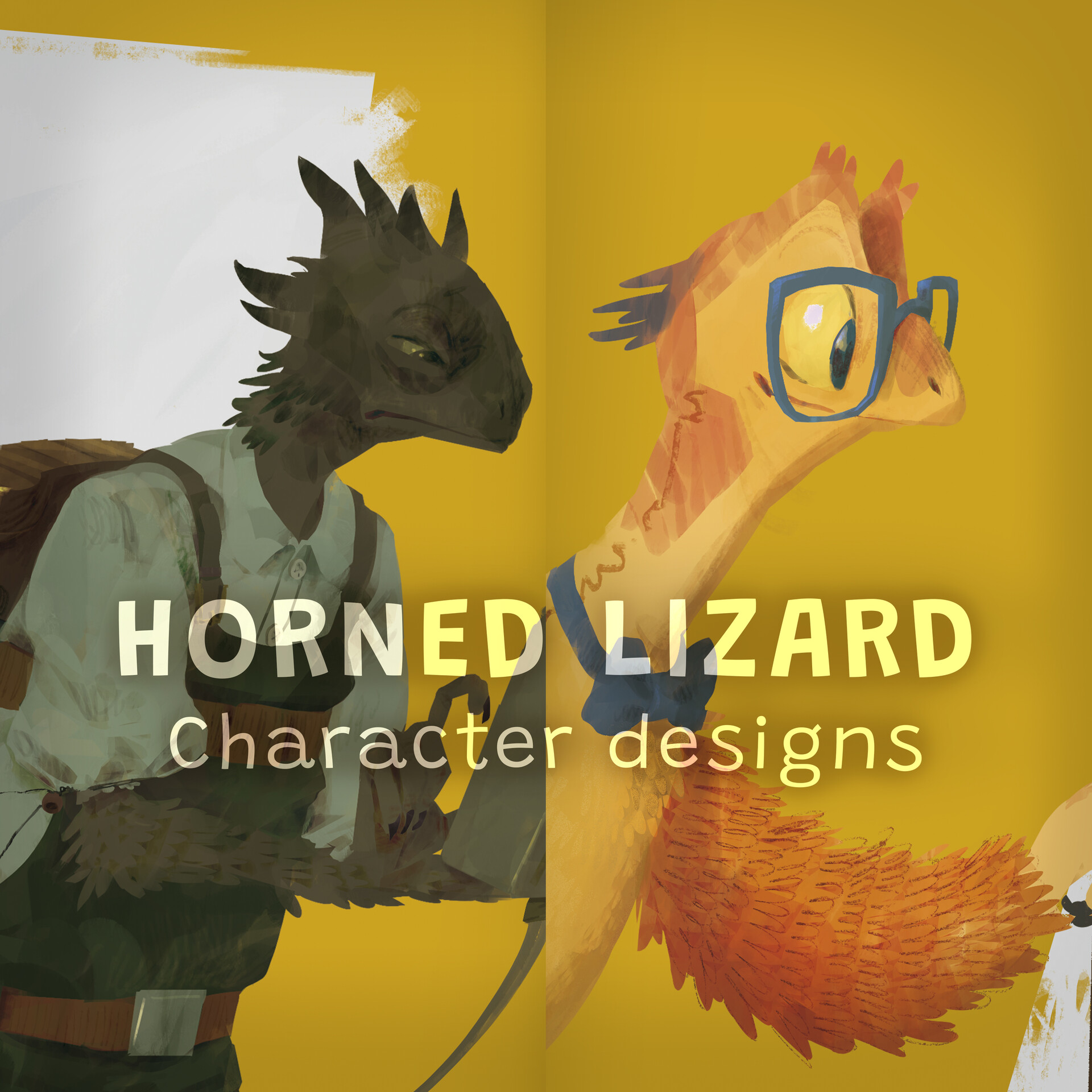 ArtStation - Horned Lizard characters
