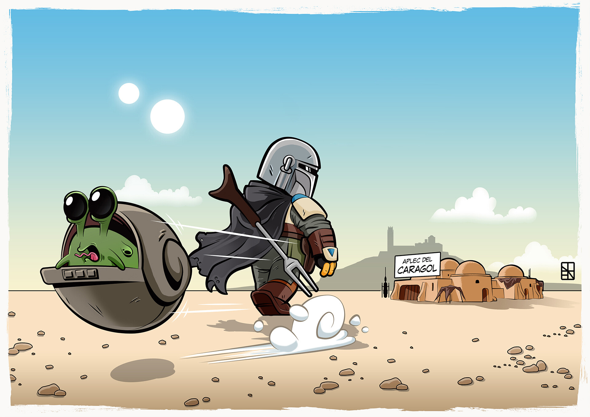 ArtStation - Humorous vignettes: 'Aplec del caragol'