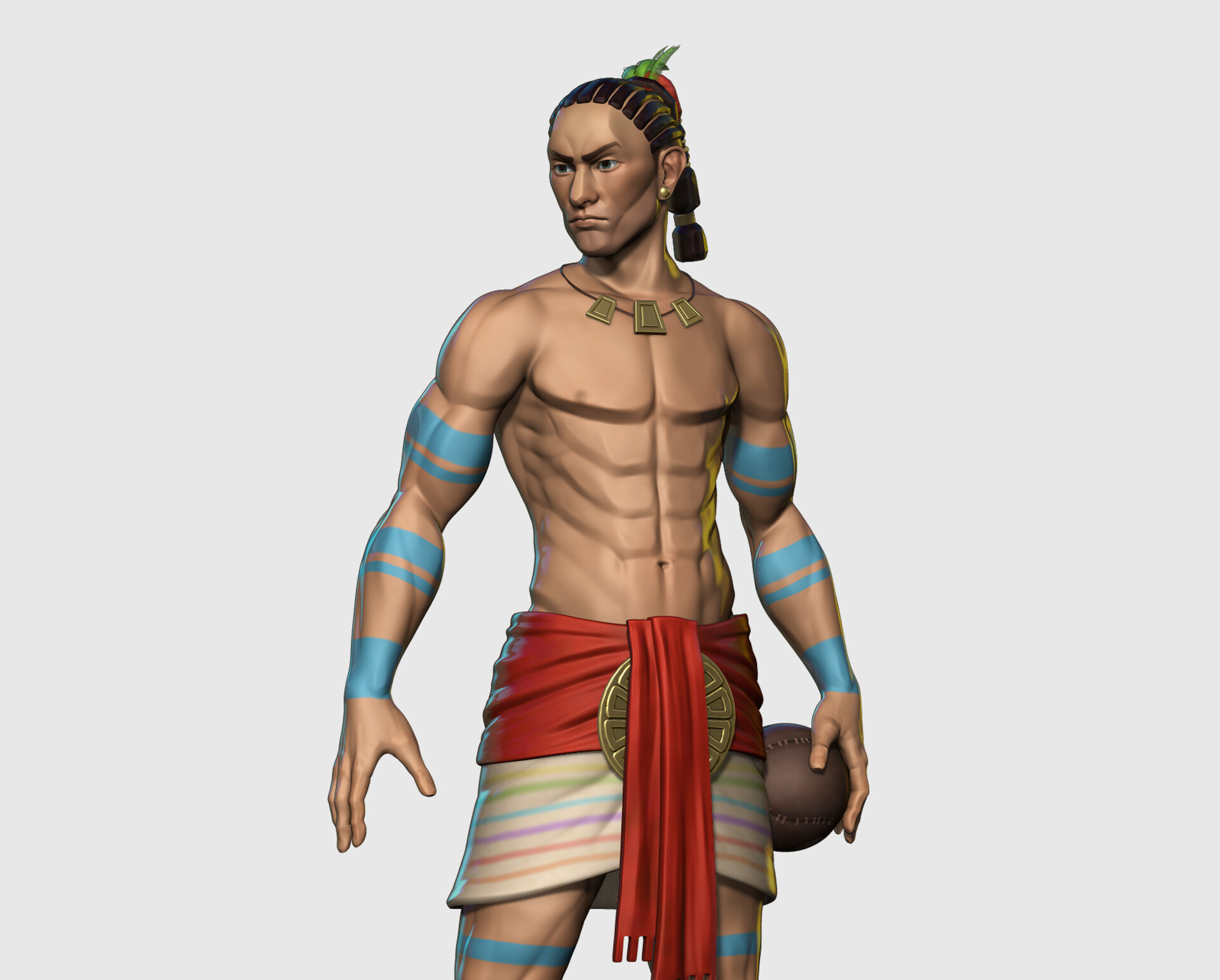 ArtStation - Aztec warrior