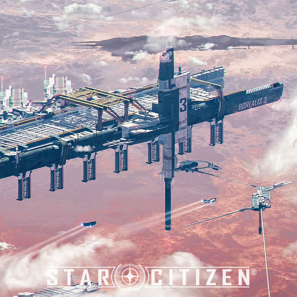 ArtStation - Star Citizen - Orison Shipyard Concepts