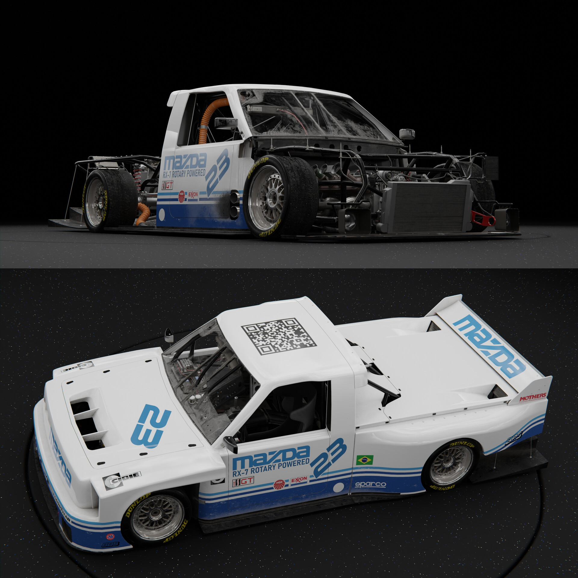ArtStation - IMSA GTO Mazda B-Series || The Full Project