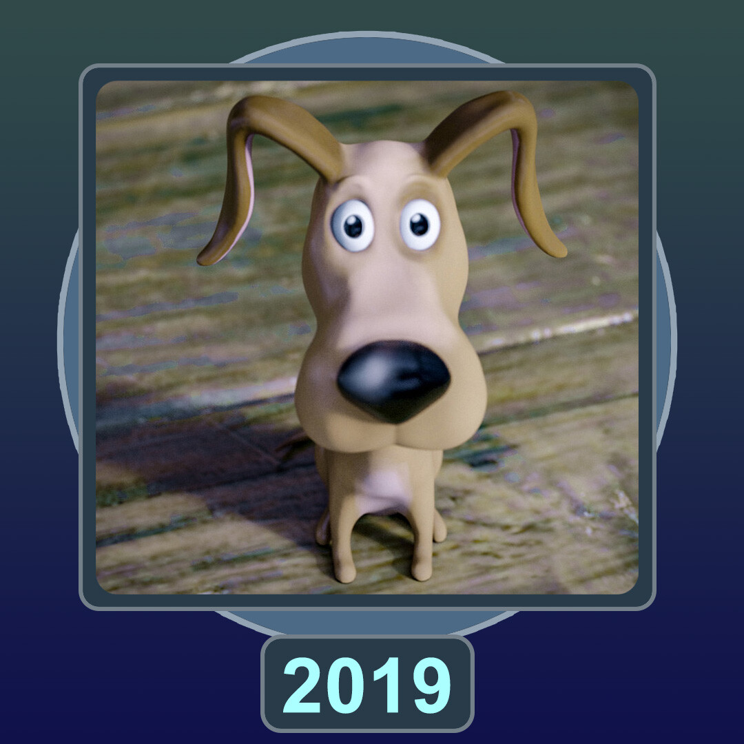 ArtStation - Cartoon dog for 3D Print