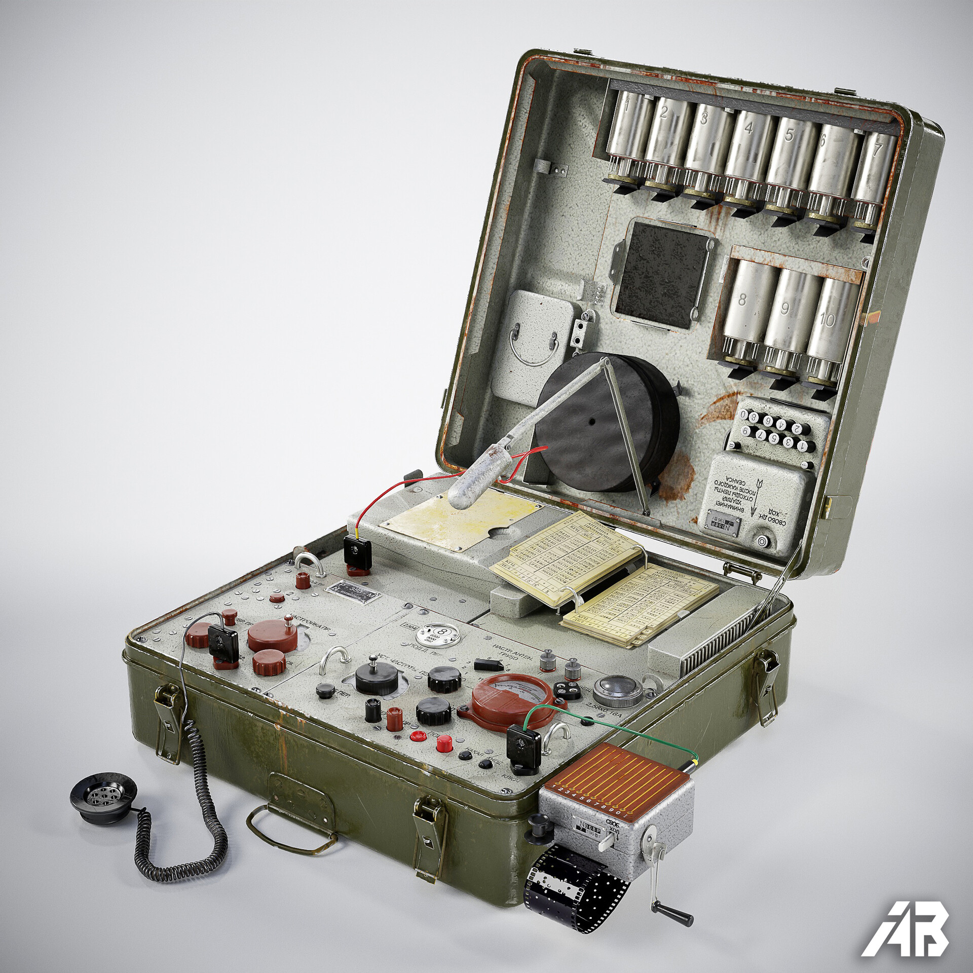 ArtStation - R-350M - Орел - USSR Spy Radio Set [Game Prop]