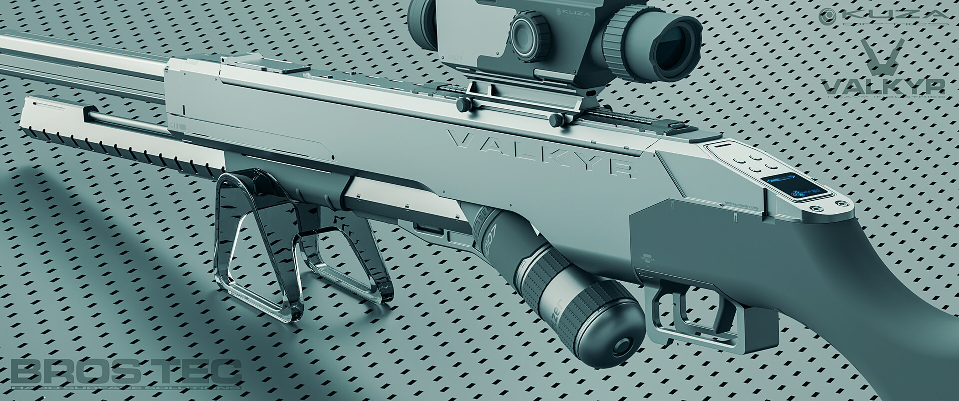 ArtStation - Sci-Fi Energy Sniper Rifle Design in Blender for the ...