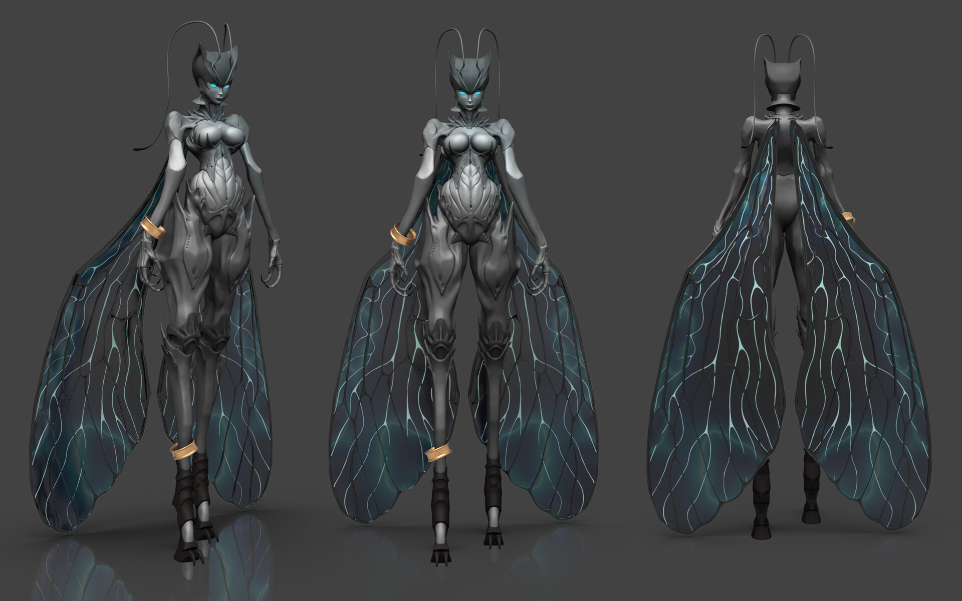 ArtStation - Insect girl sculpt