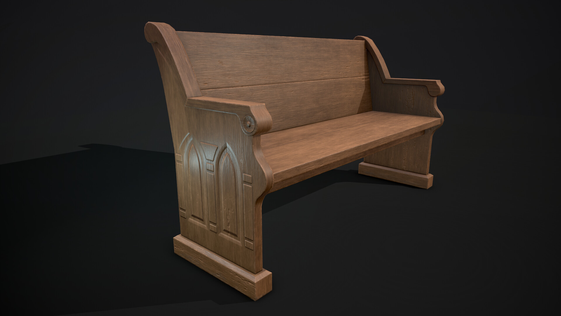 ArtStation - Church Bench