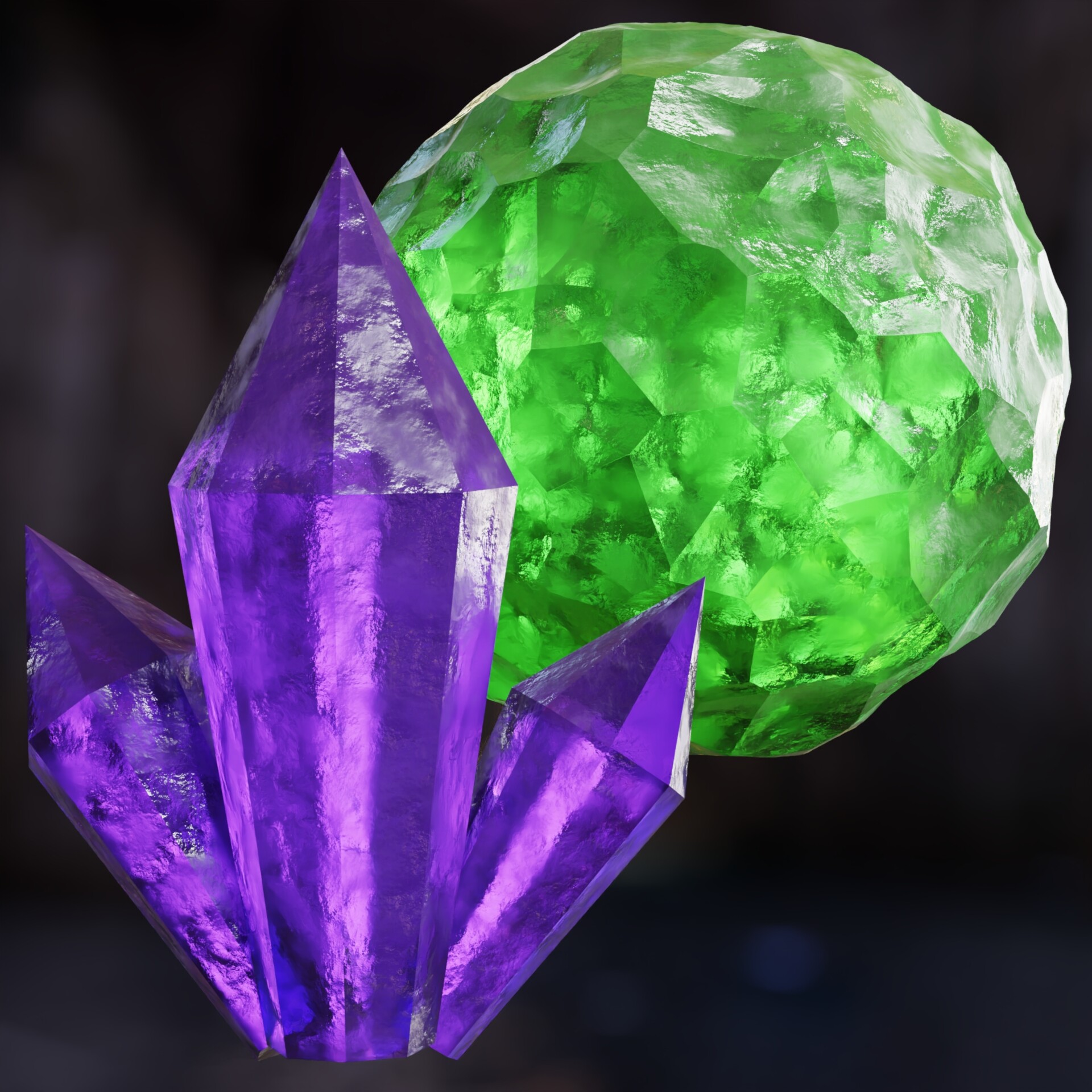 ArtStation - Procedural Crystal Material (Blender Tutorial)