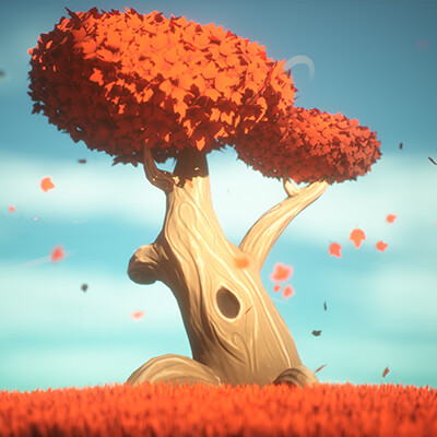 ArtStation - Stylized Tree - Winter Assignment