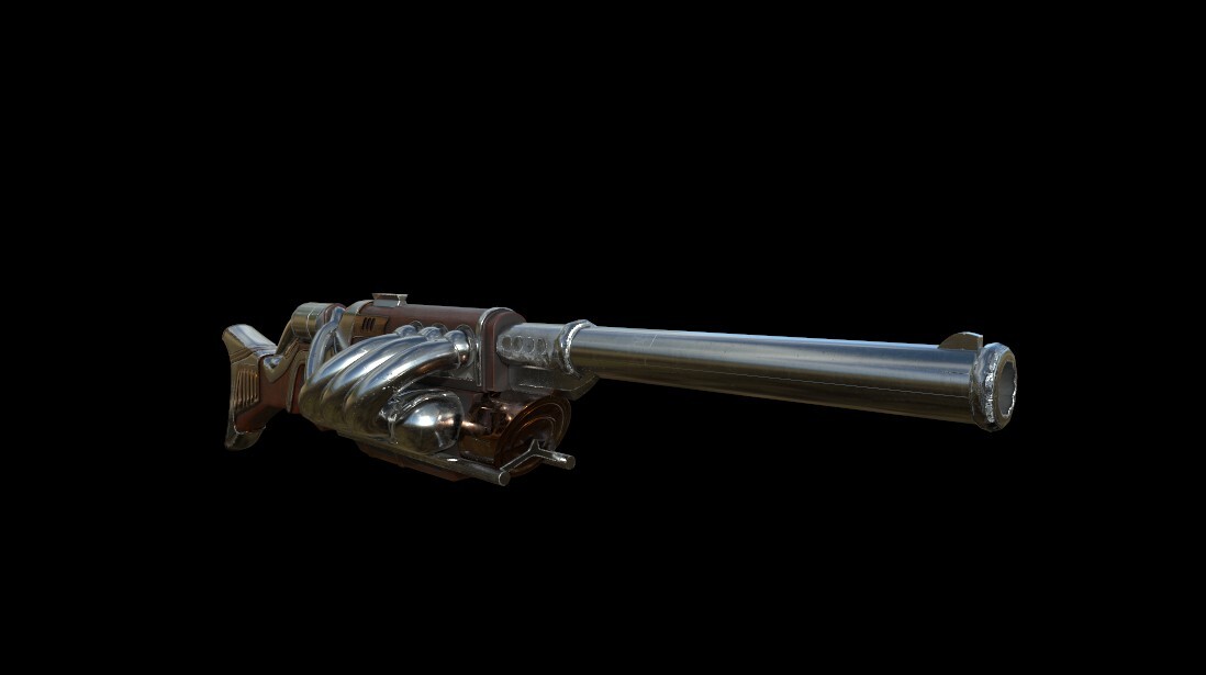 ArtStation - steampunk rifle