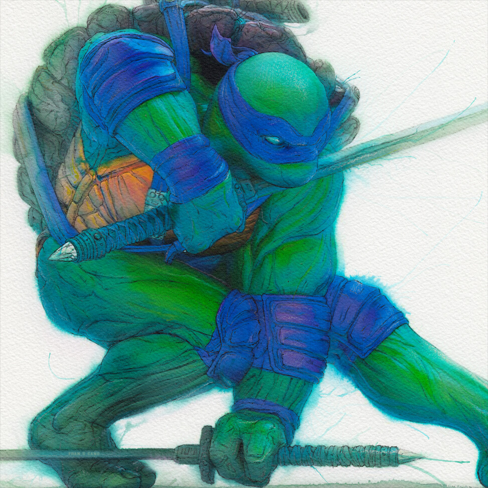 ArtStation - "Leonardo TMNT | Poetic Portrait XIV"
