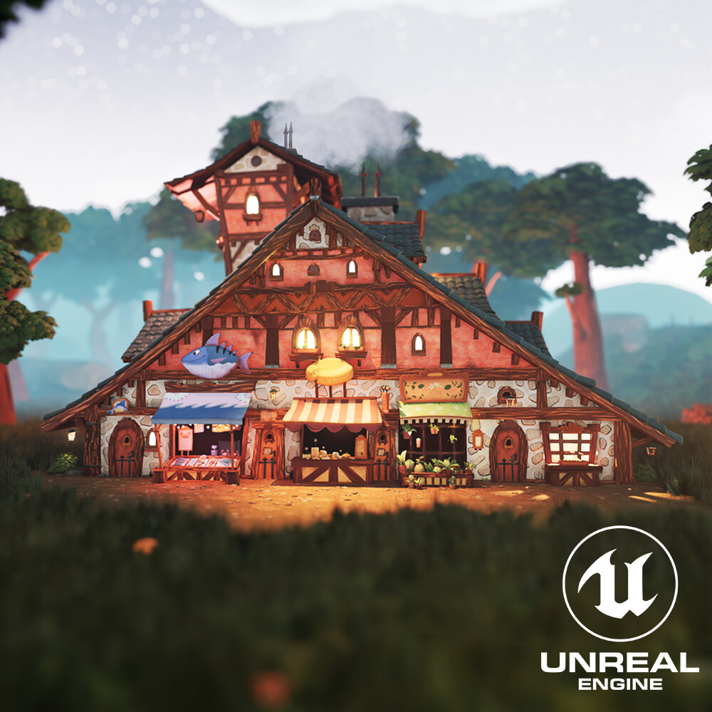 ArtStation - Village market environment