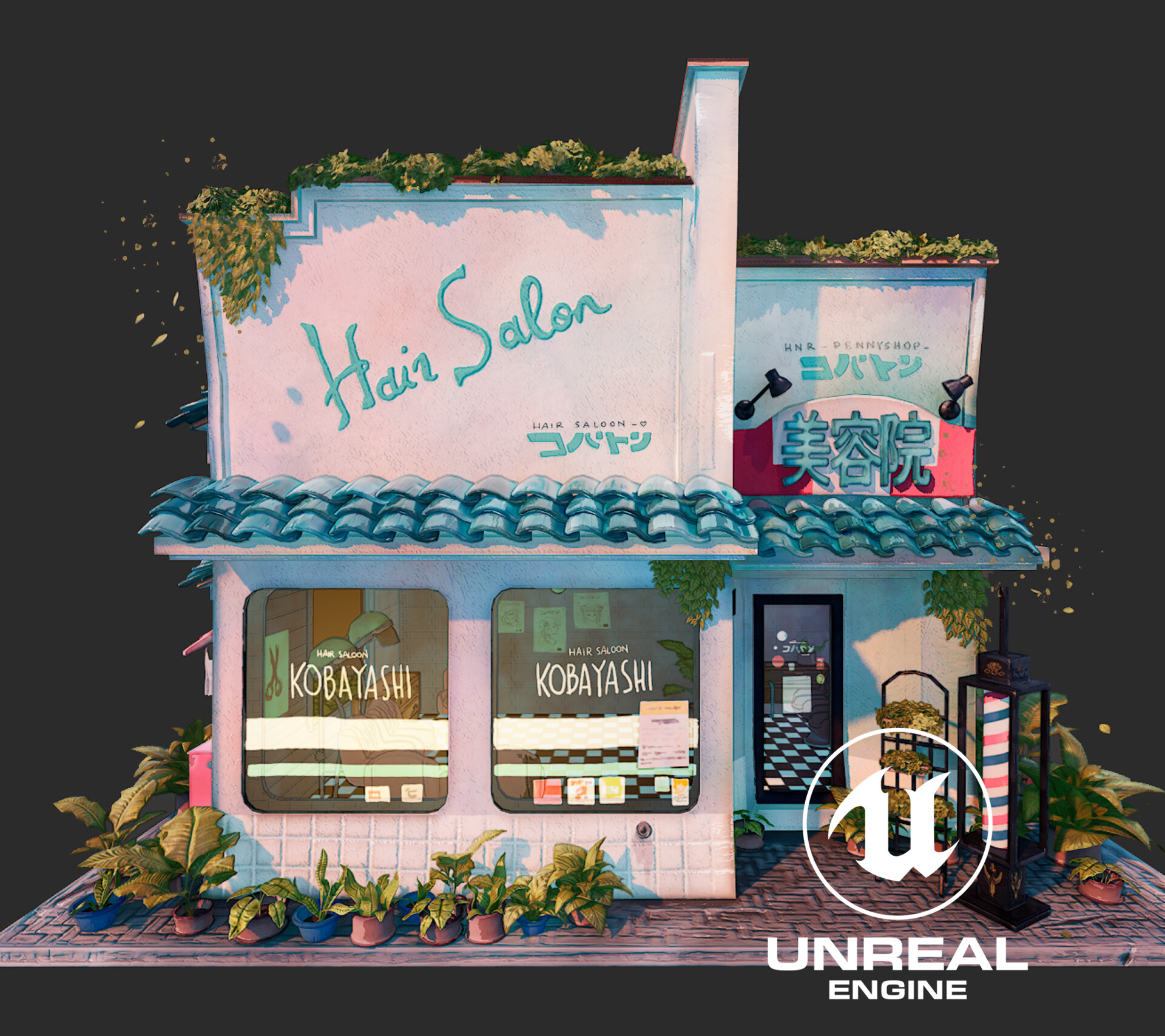 ArtStation - Hair Salon Jp