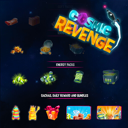 ArtStation - Cosmic Revenge Sprites and UI