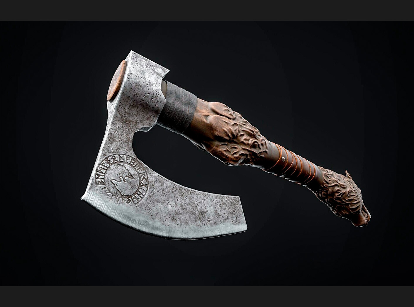 ArtStation - Battle axe "Fury of Fenrir"