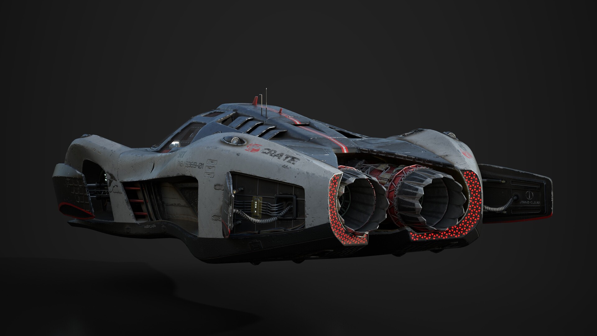 ArtStation - Futuristic hovercar