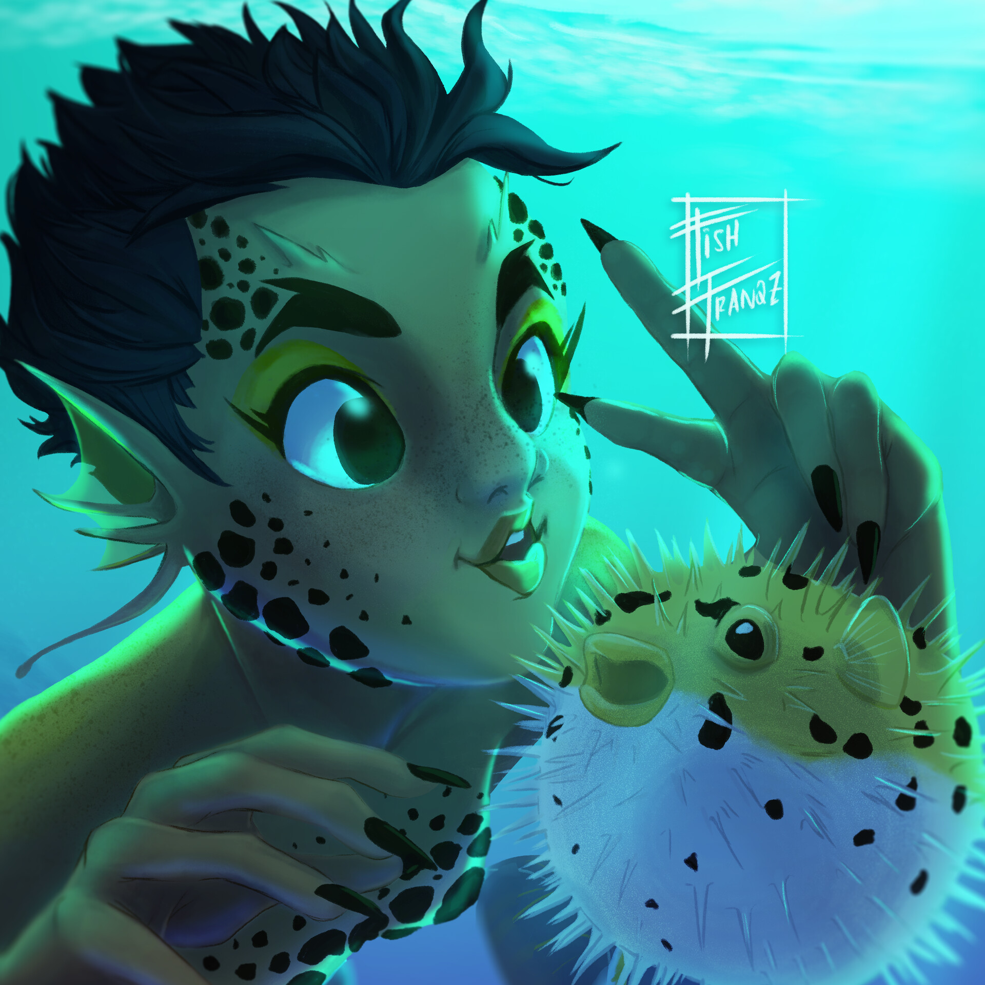 ArtStation - Mermaid Puffer