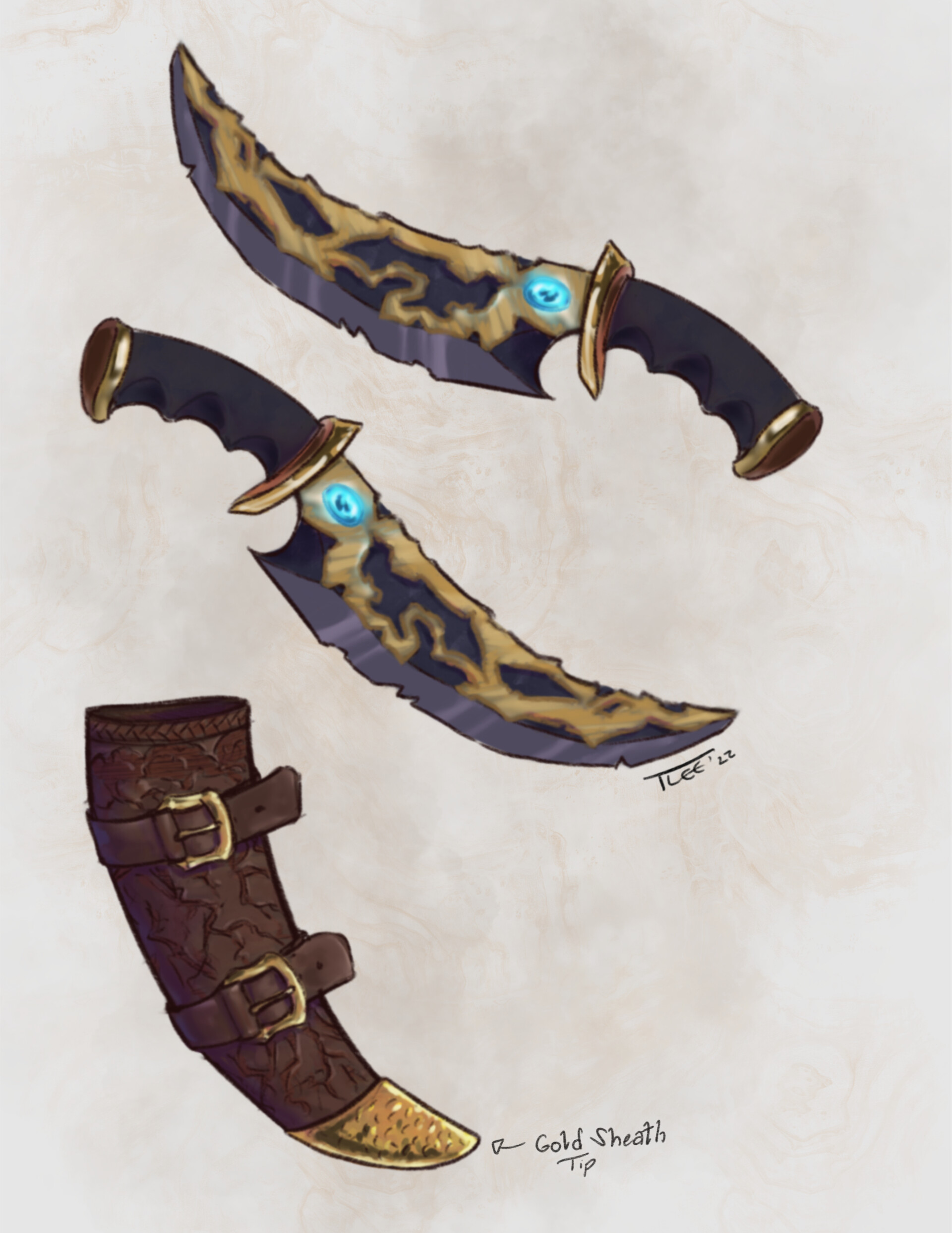 ArtStation - D&D Yanira Weapon Detail