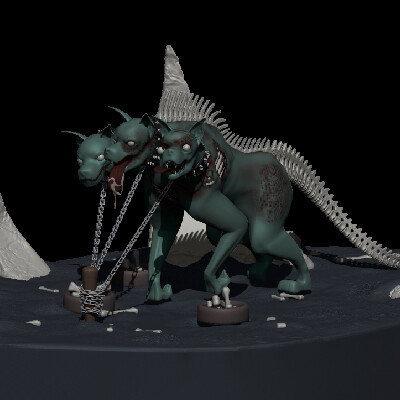 ArtStation - Zombie Cerberus