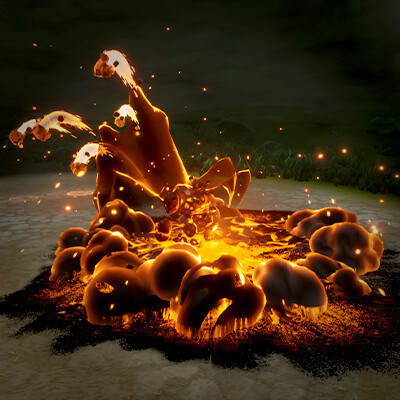 ArtStation - Boulder Blast | Stylized AOE Explosion