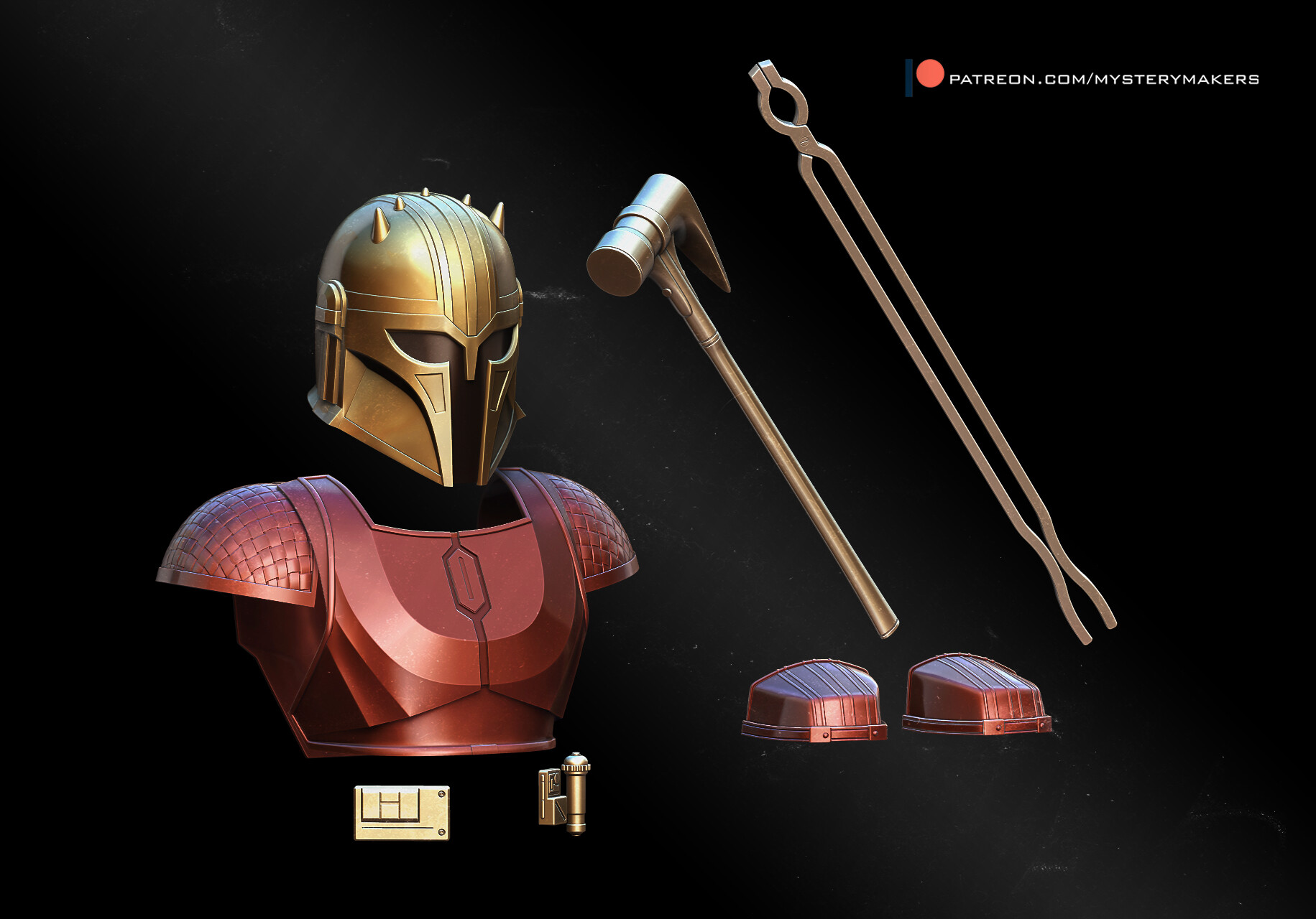 ArtStation - Mandalorian Armorers wearable armor set