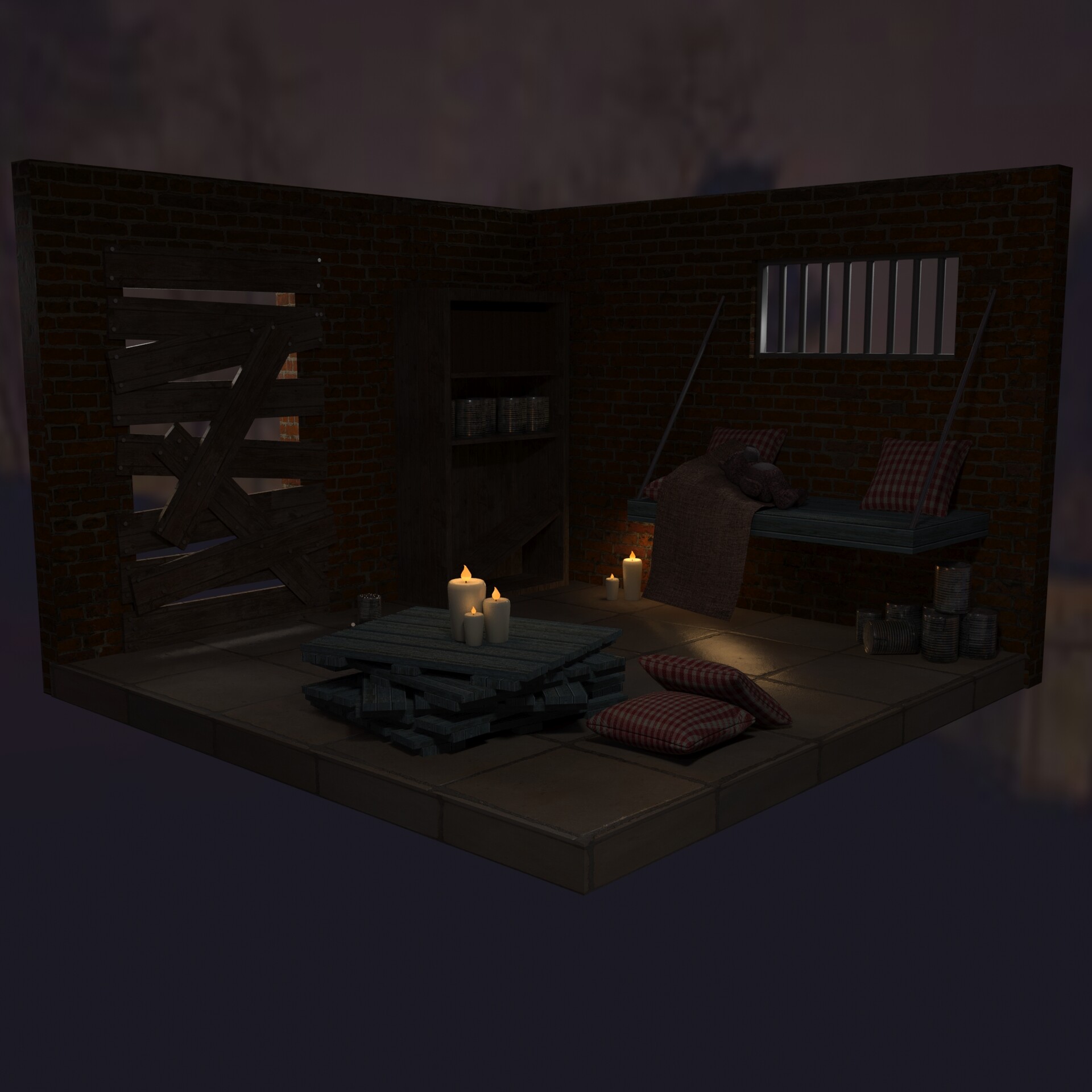 ArtStation - Survival room