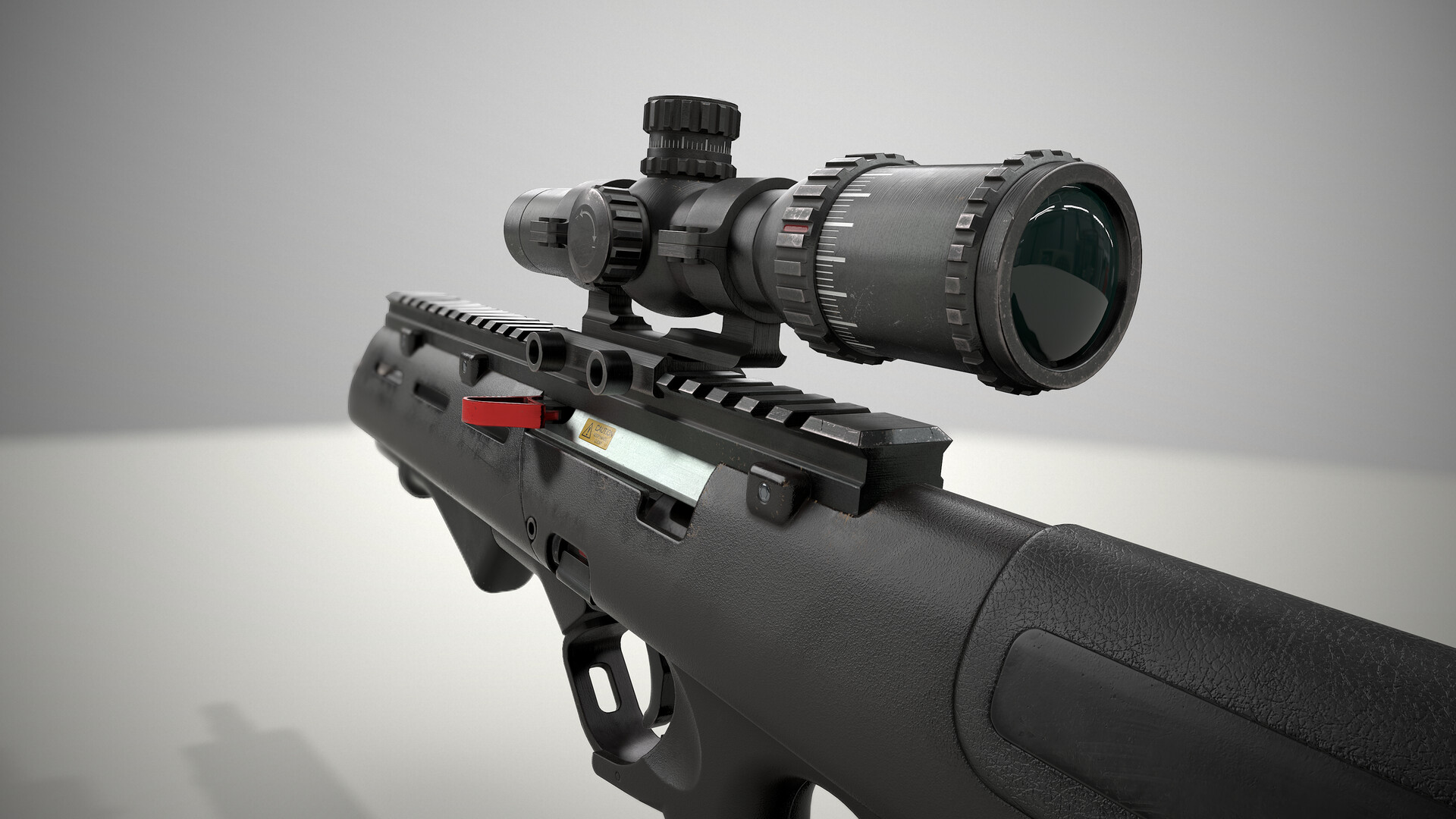 ArtStation - Bullpup DMR | Presentation Practice