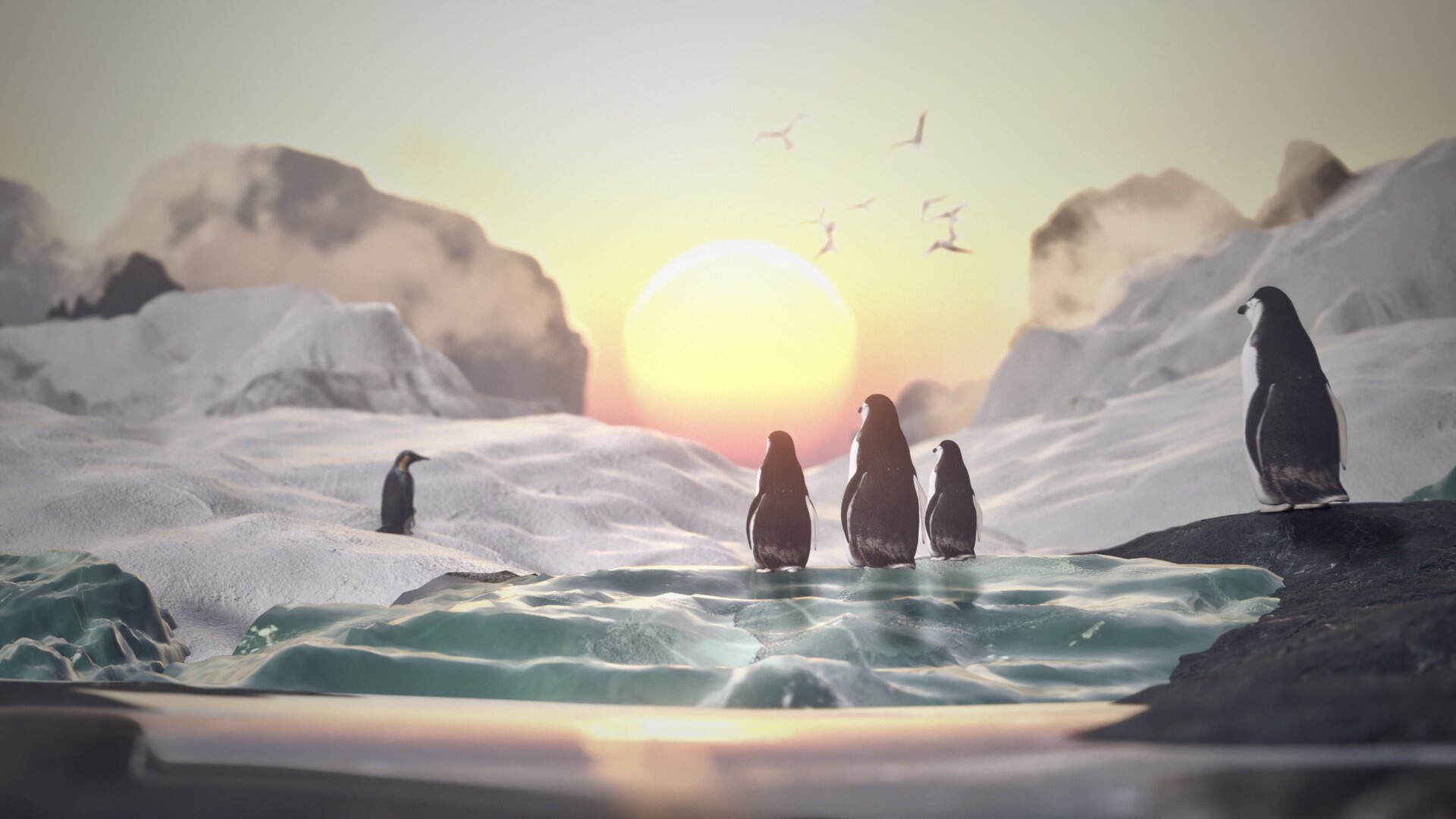 ArtStation - Cold Sunset