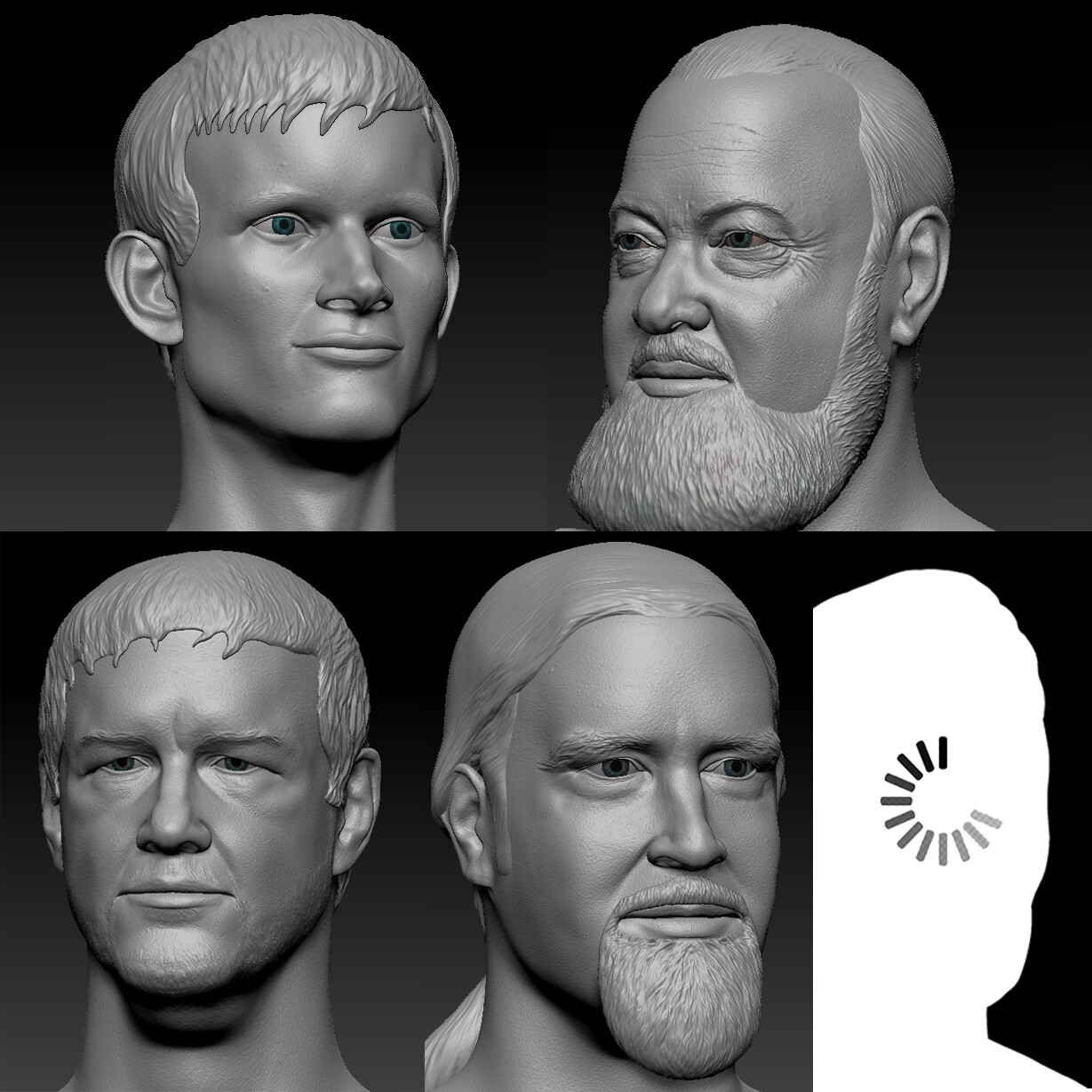 ArtStation - likeness portraits practice