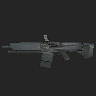 ArtStation - Futuristic Assault Rifle