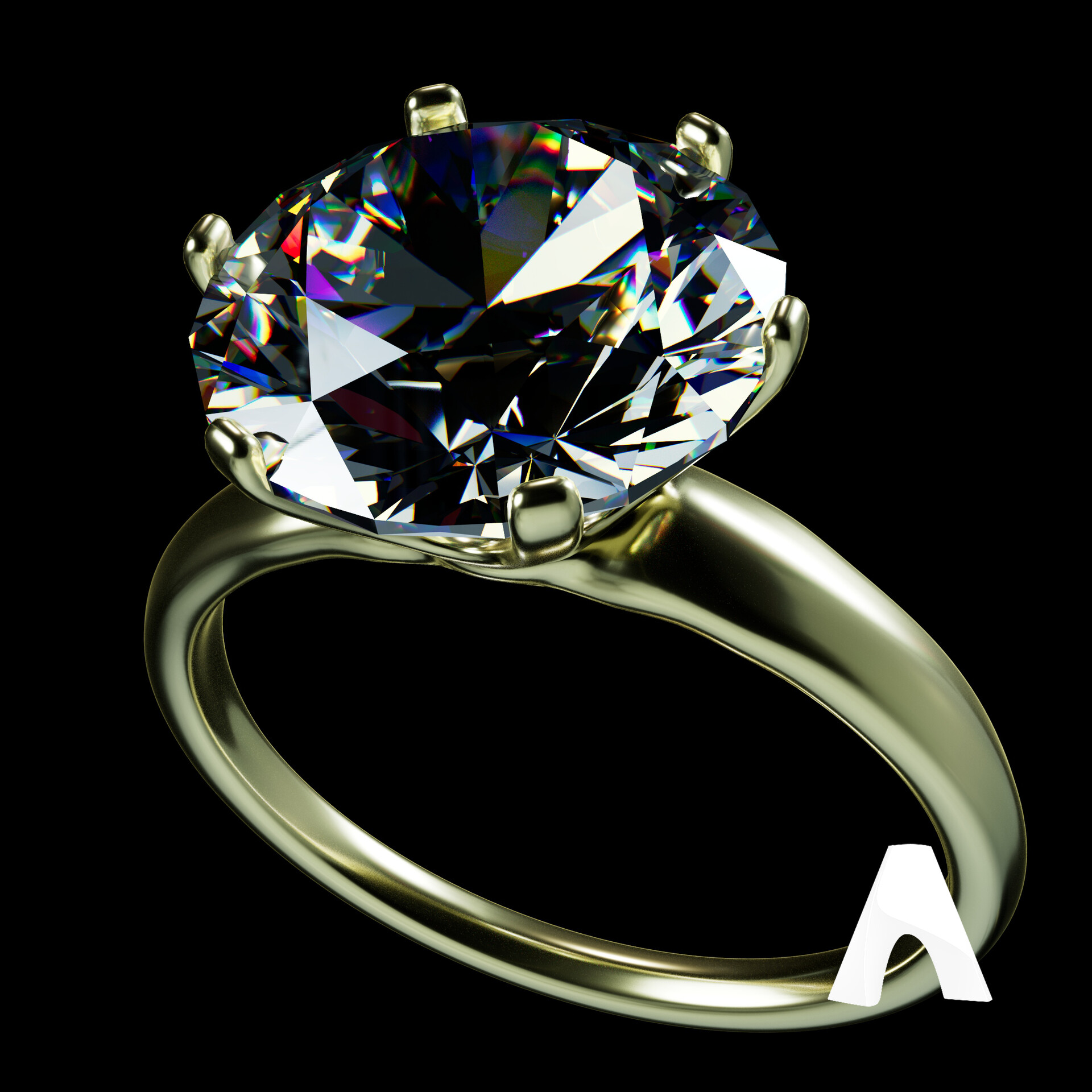 ArtStation - Diamond Ring - Realistic Render