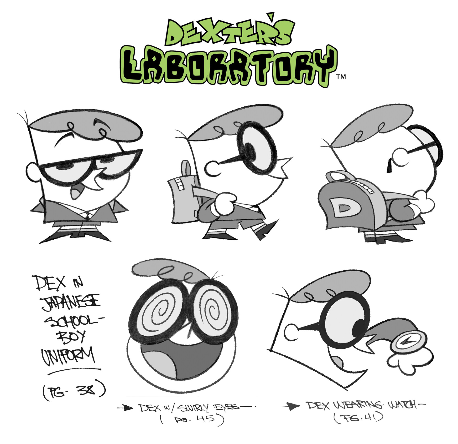 ArtStation - Dexter in Japanese School Uniform - DEXTER'S LABORATORY