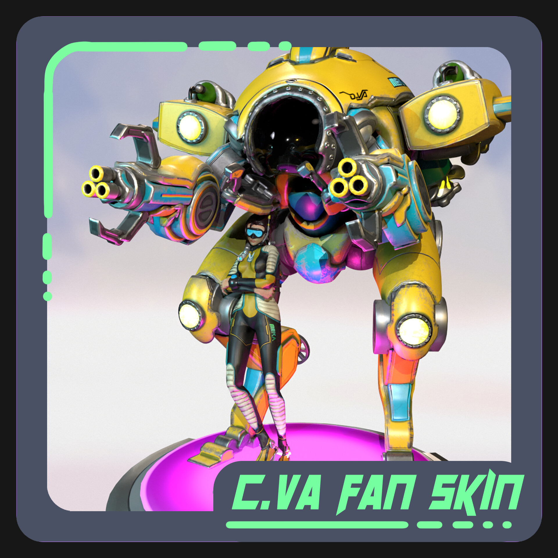 ArtStation - C.Va Fan Skin