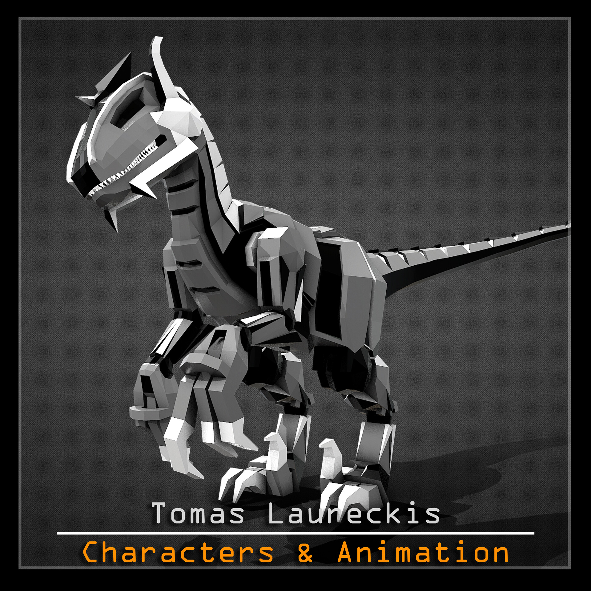 ArtStation - Raptor | lowpoly indie game character