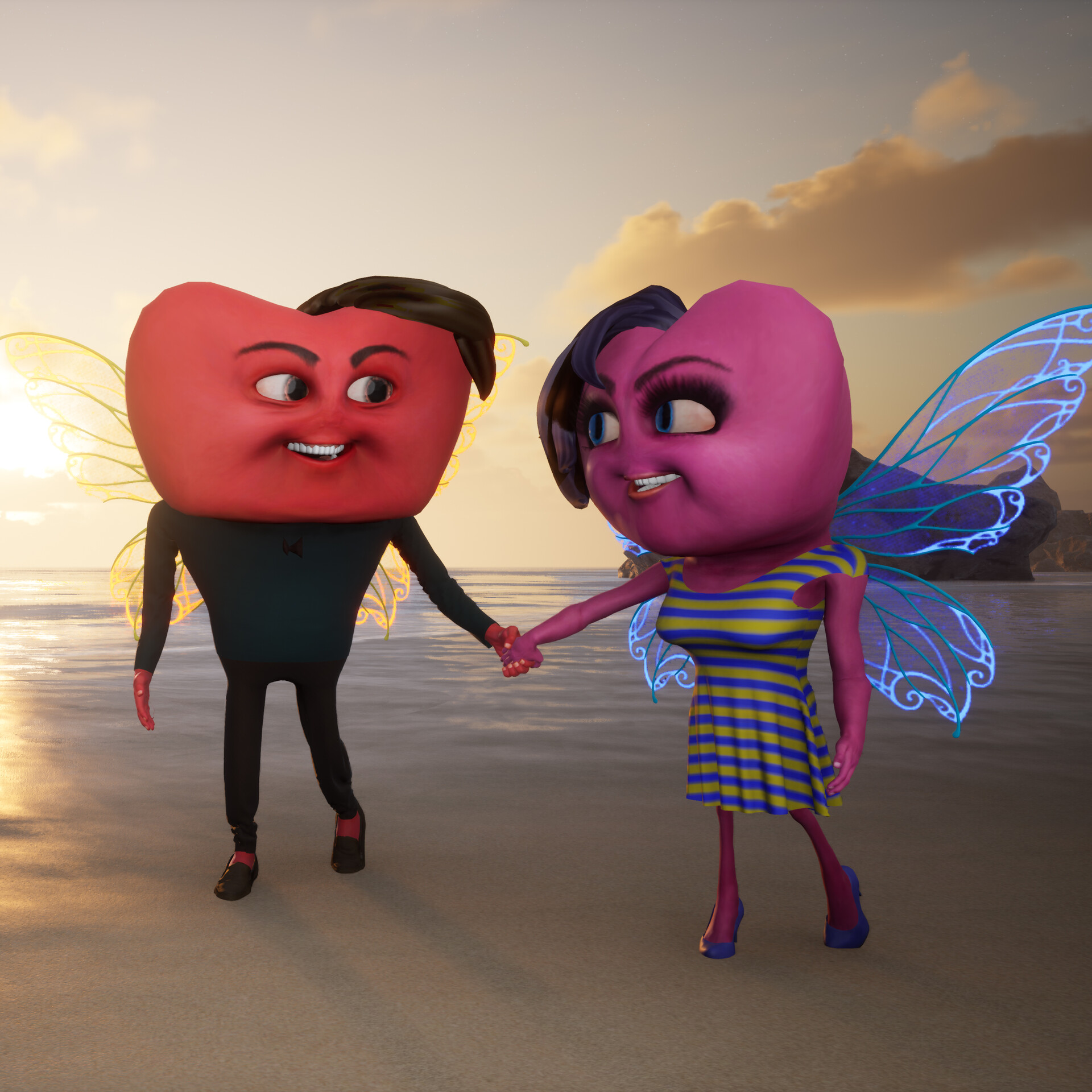 ArtStation - Valentine's Day Characters