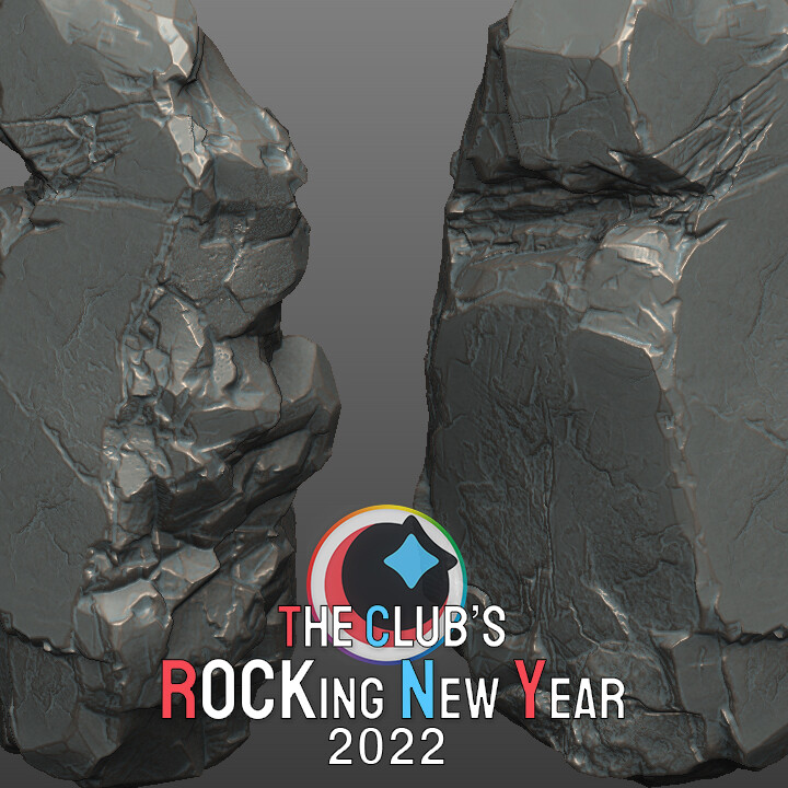 ArtStation - 1 Day 1 Hour Rock Challenge
