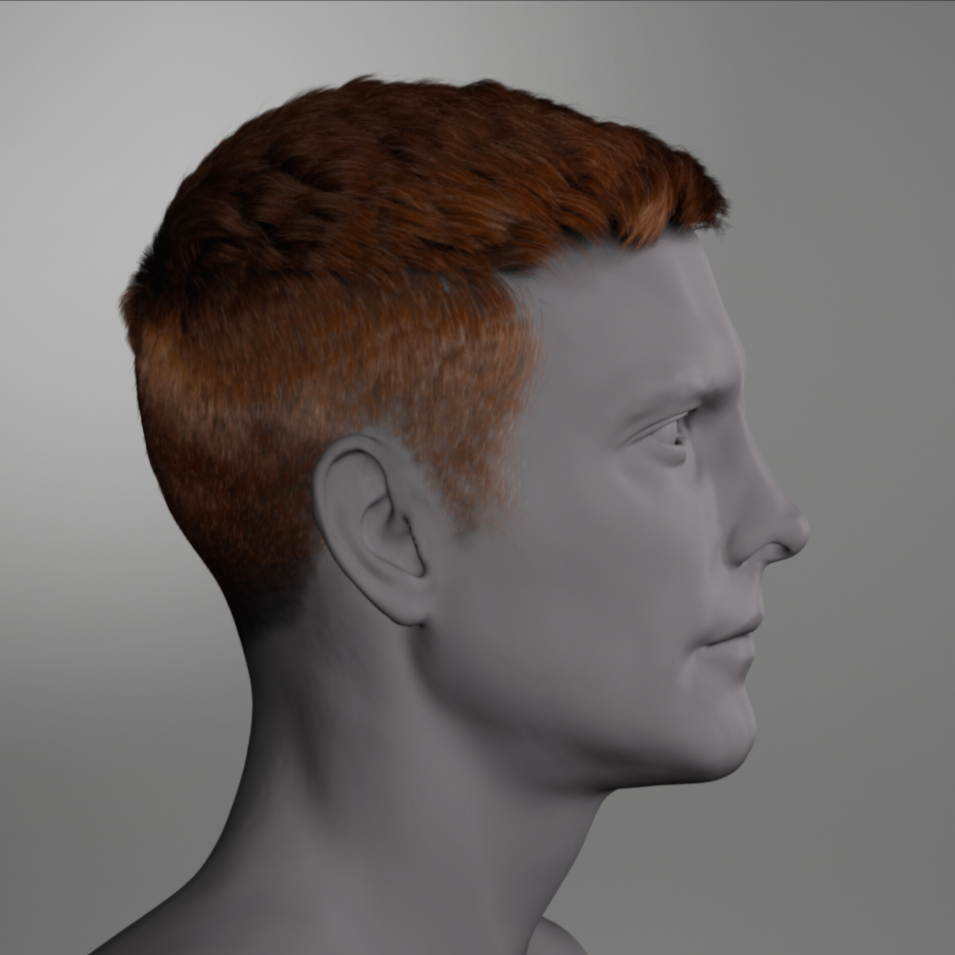 ArtStation - men's hair 02